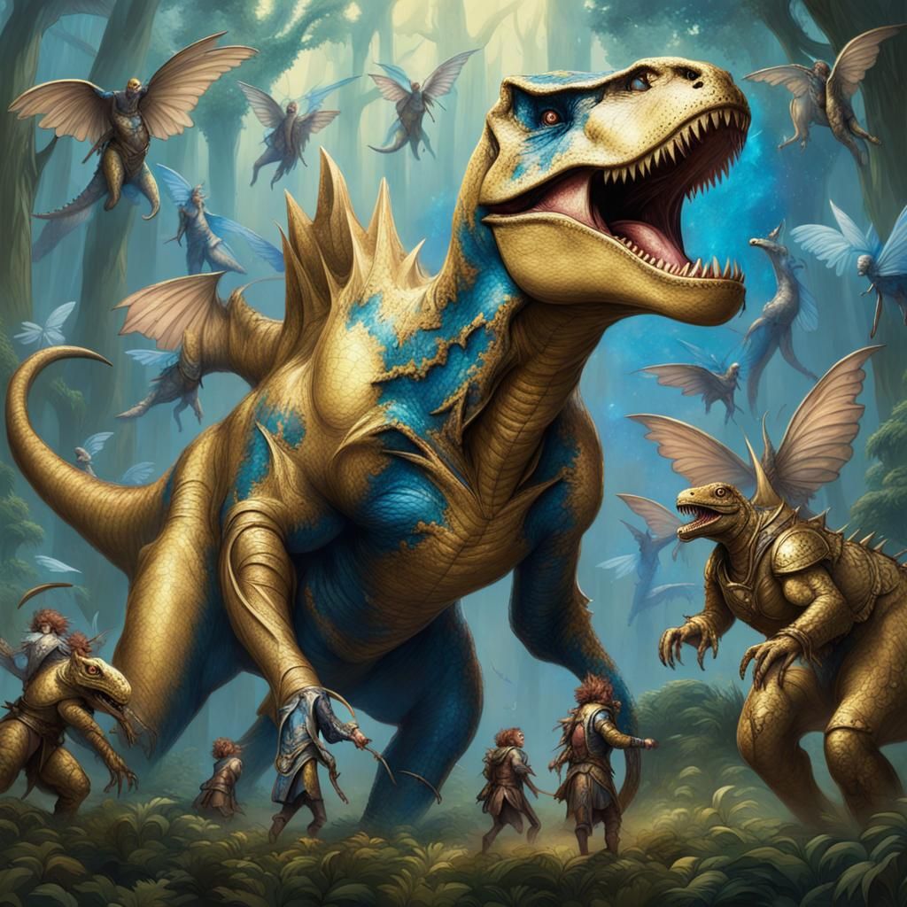 tyrannosaurs Rex II - AI Generated Artwork - NightCafe Creator