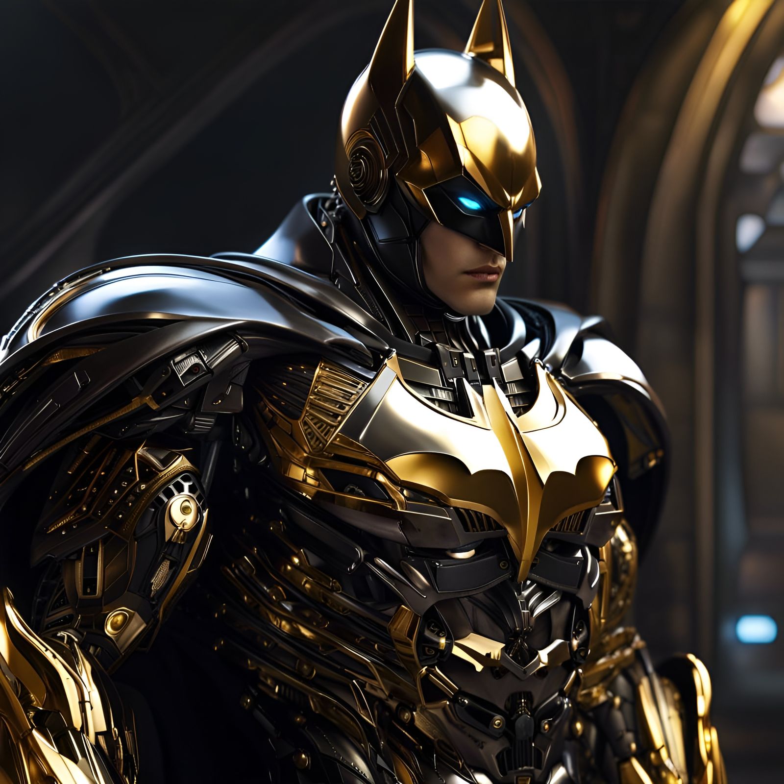 Cyborg Batman - AI Generated Artwork - NightCafe Creator