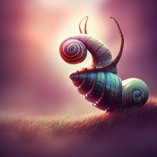 Alien Snail - AI Generated Artwork - NightCafe Creator