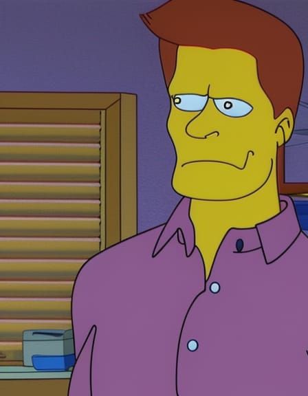 Troy McClure; as MacGyver, from the Simpsons, - AI Generated Artwork ...