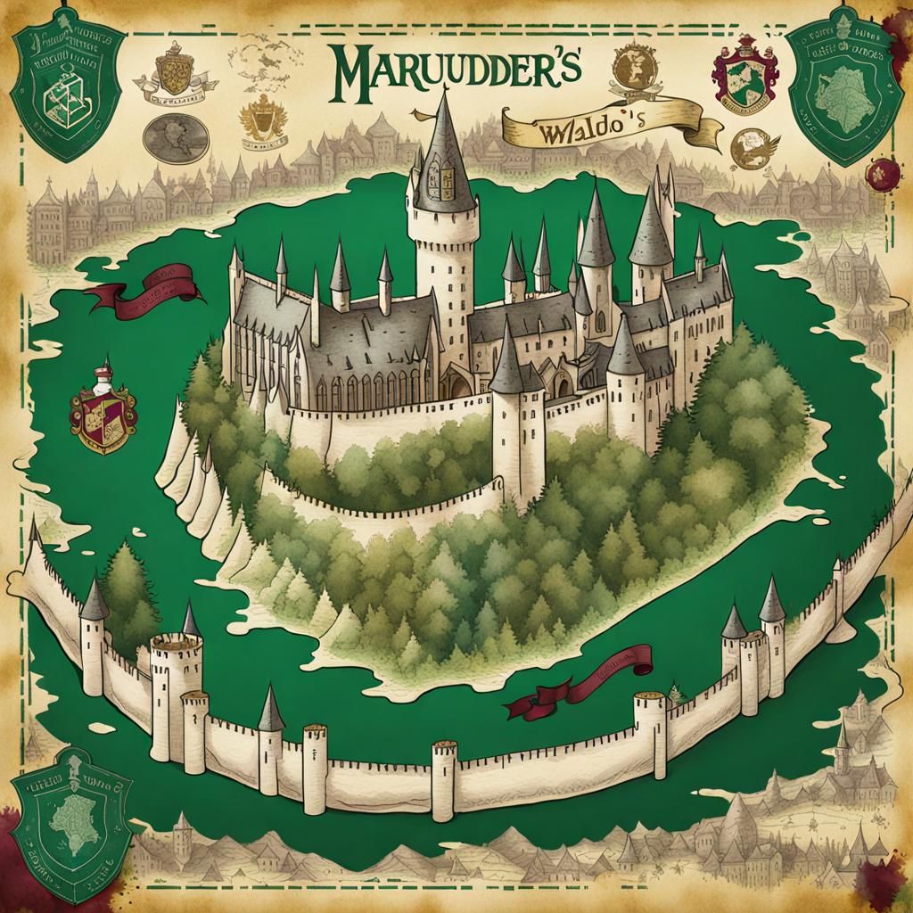Marauders Map (to please the POTTERfans it's in green INK) - AI ...
