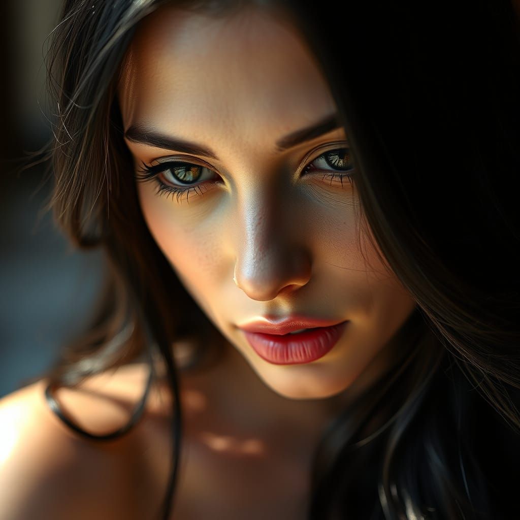 Selena in The Luminous Gaze - Enigmatic Beauty in Polished M...