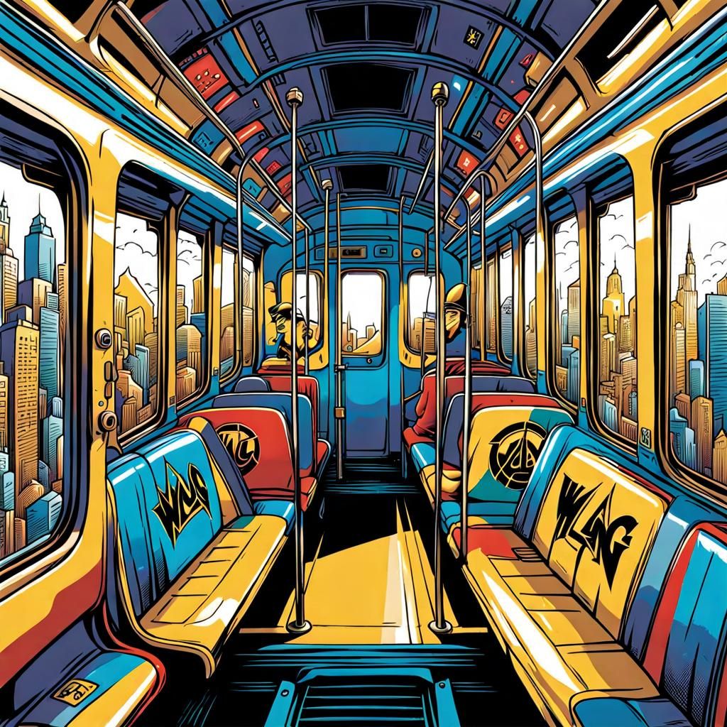 Subway Ride - AI Generated Artwork - NightCafe Creator