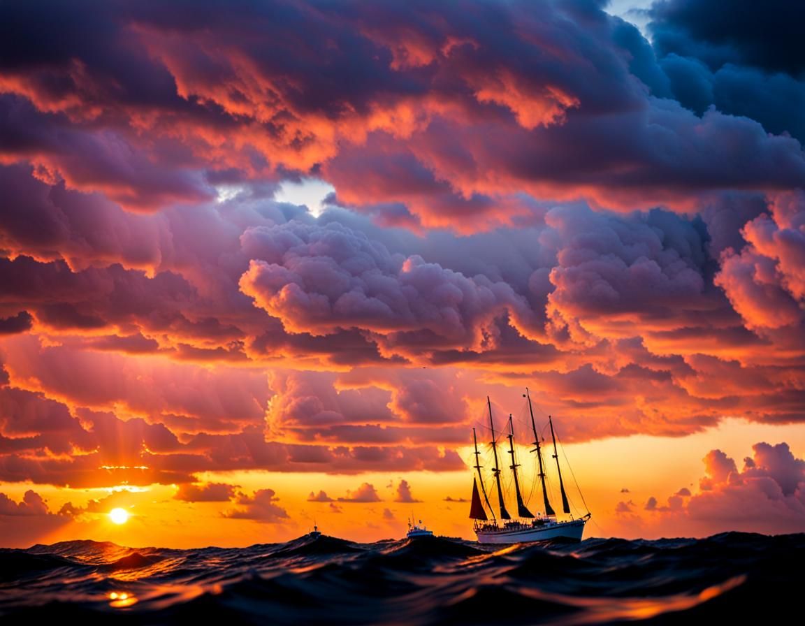 Sunset - AI Generated Artwork - NightCafe Creator