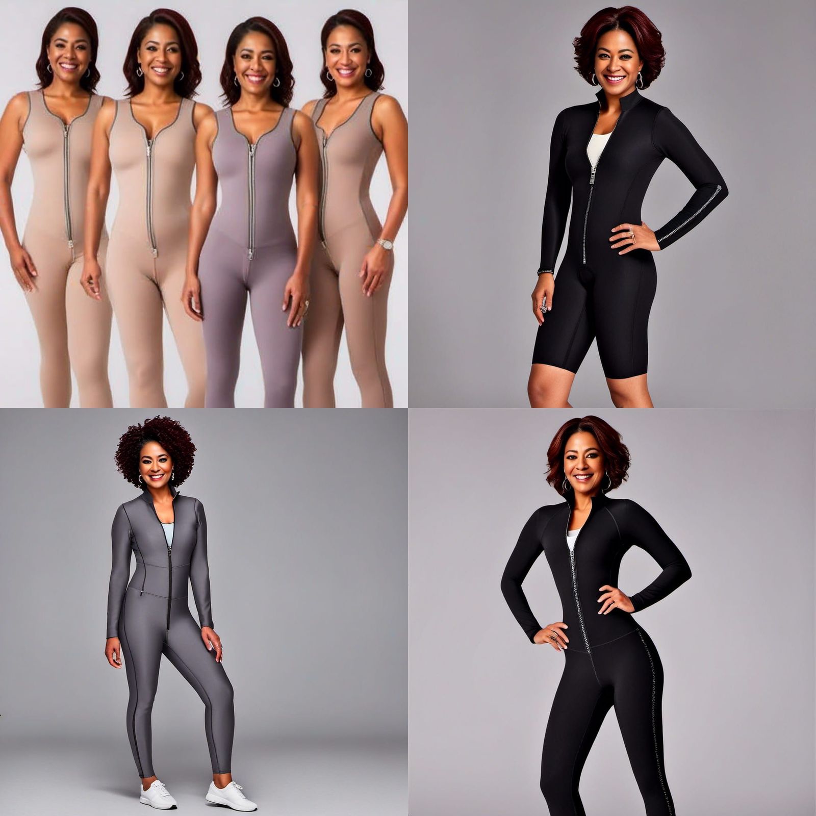 40 and Over. Compression body suit ankle length to prevent swelling the Zipper is a long zipper ...