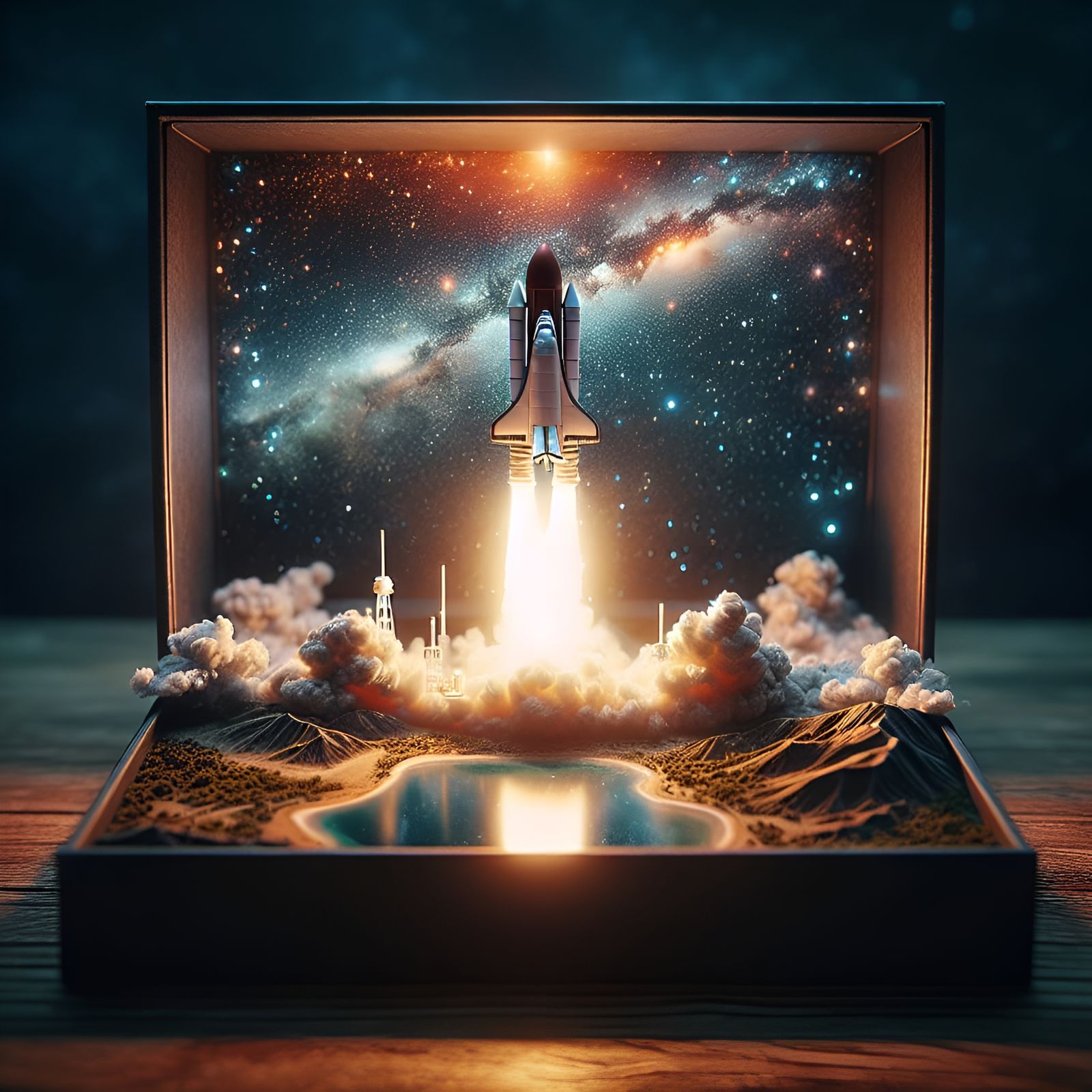 Outside the box - AI Generated Artwork - NightCafe Creator