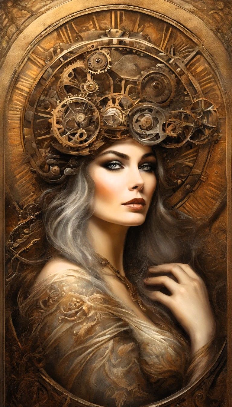 (steampunk art style) Woman 4 - AI Generated Artwork - NightCafe Creator