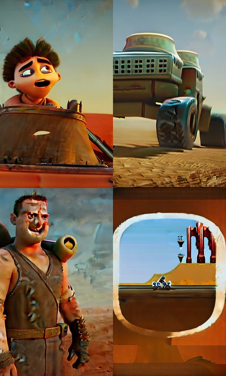 Pixar's Mad Max: Fury Road - AI Generated Artwork - NightCafe Creator