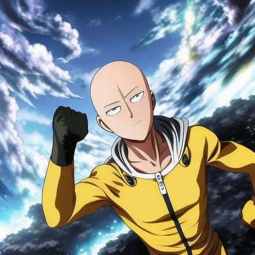 One punch man, Anime Key Visual, by yusuke murata, epic environment ...