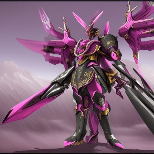 Lady Gundam - AI Generated Artwork - NightCafe Creator