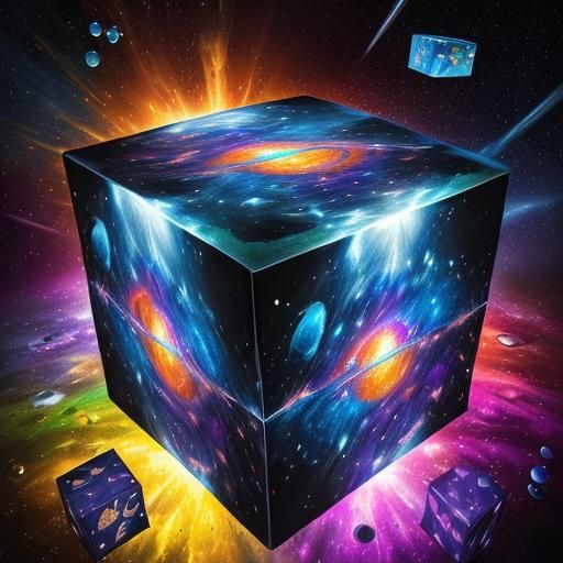 Multiverse Cube - AI Generated Artwork - NightCafe Creator