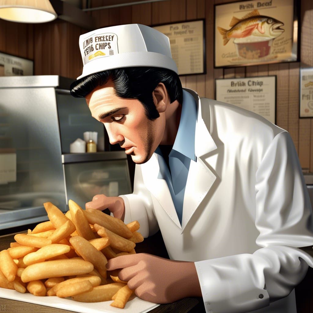 theres a guy works down the chip shop (says hes elvis) - AI Generated ...