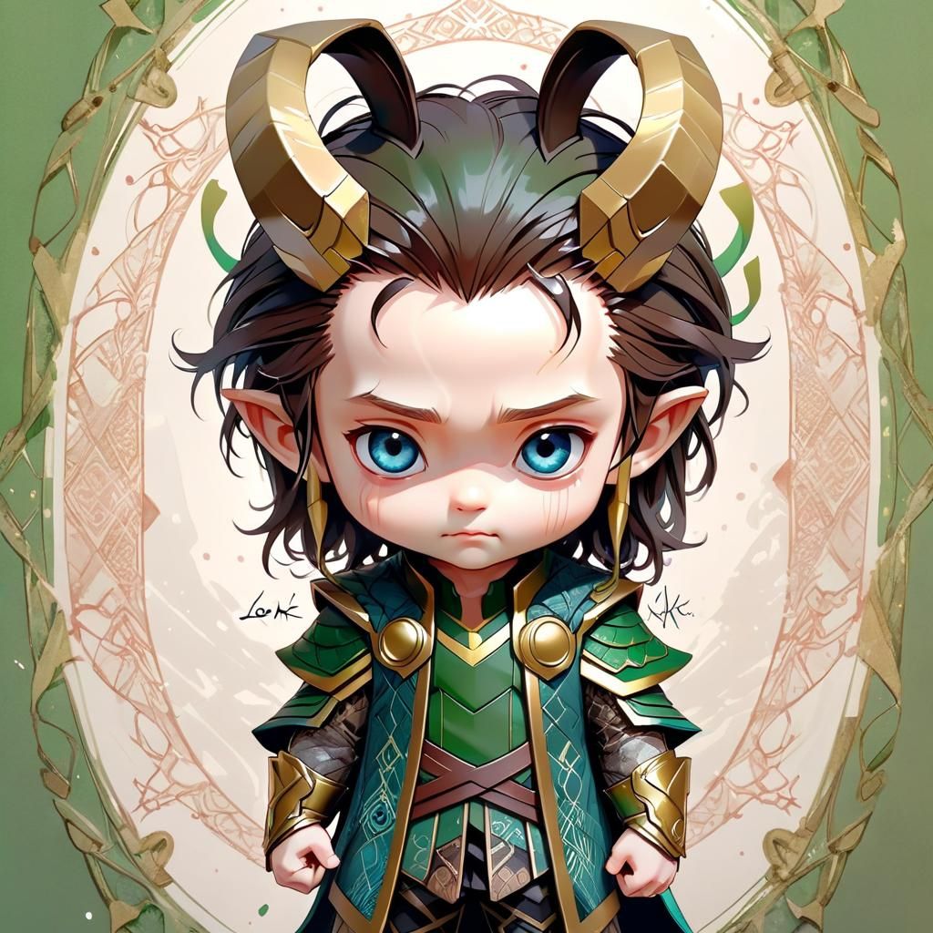 Cute Chibi Loki - AI Generated Artwork - NightCafe Creator