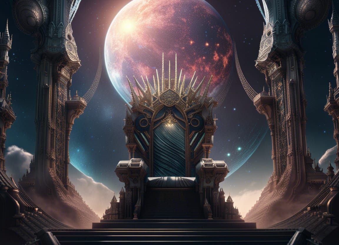 The Cosmic Throne - AI Generated Artwork - NightCafe Creator