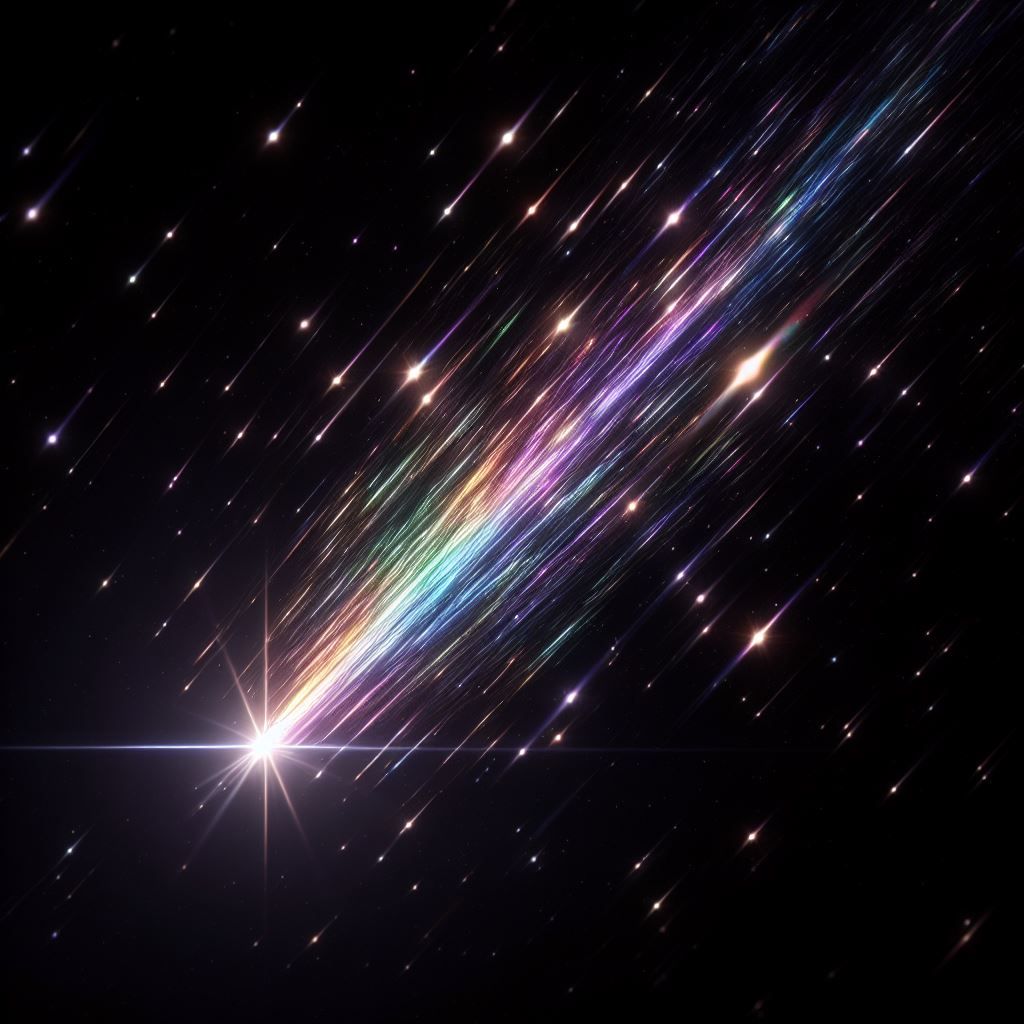 Shooting star - AI Generated Artwork - NightCafe Creator