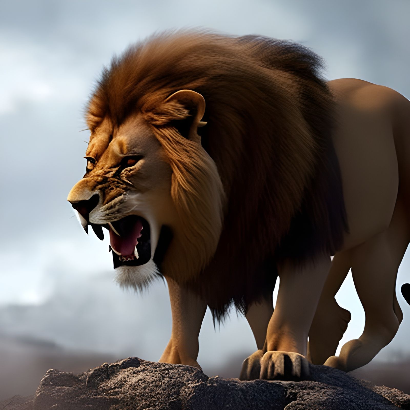 Epic Lion! - AI Generated Artwork - NightCafe Creator