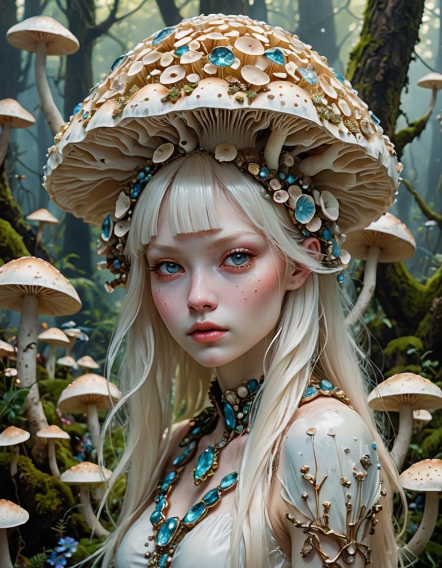 Chica hongo - AI Generated Artwork - NightCafe Creator