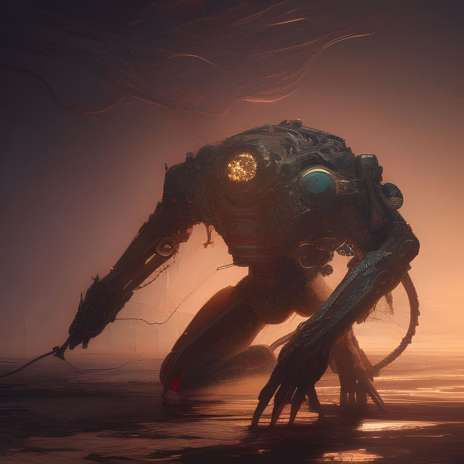 Robot mech - AI Generated Artwork - NightCafe Creator