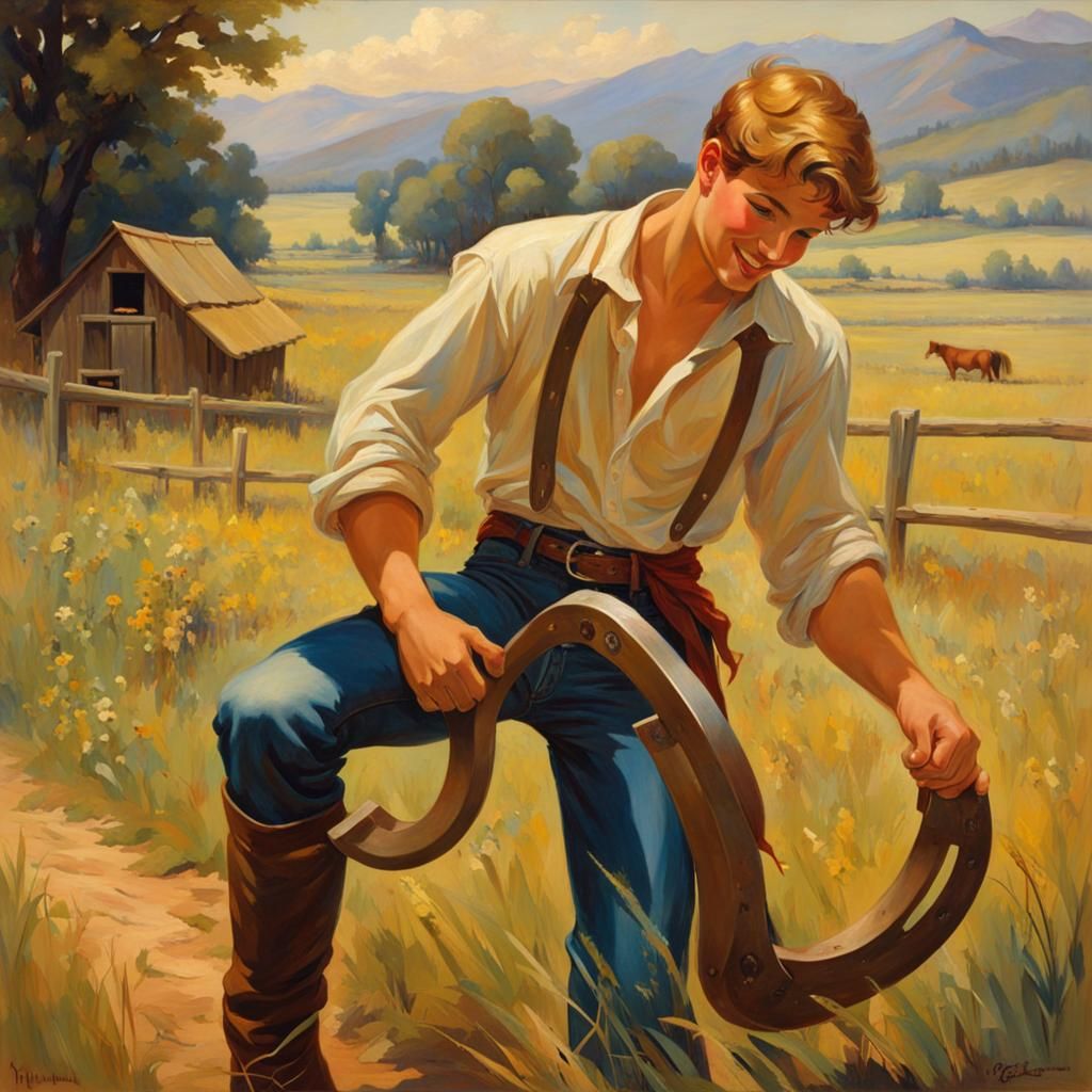 Farm Boy 240122B - AI Generated Artwork - NightCafe Creator