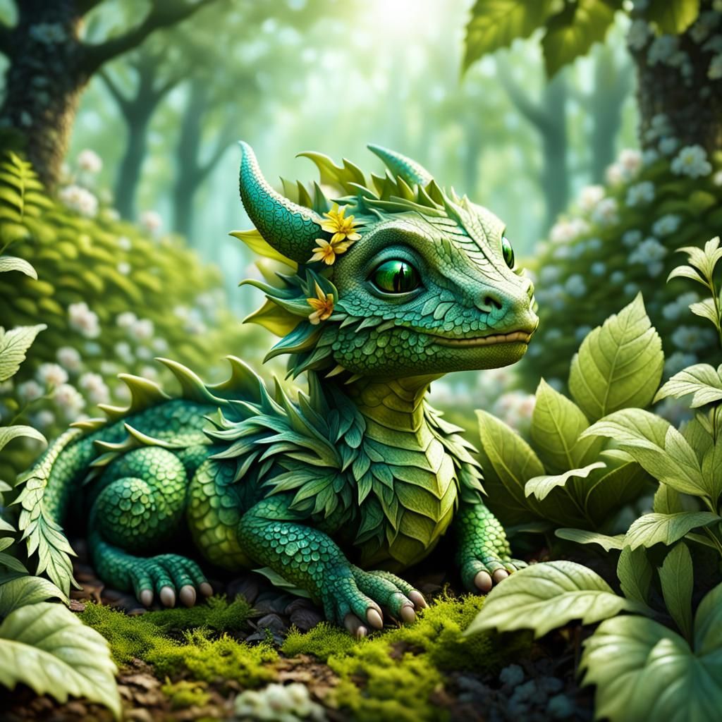 Spring Dragon - AI Generated Artwork - NightCafe Creator