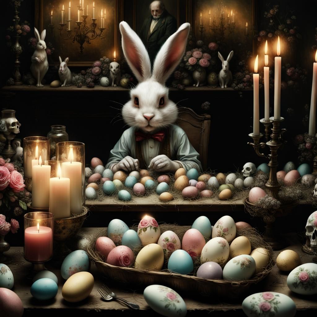 Easter eggs laboratory - AI Generated Artwork - NightCafe Creator