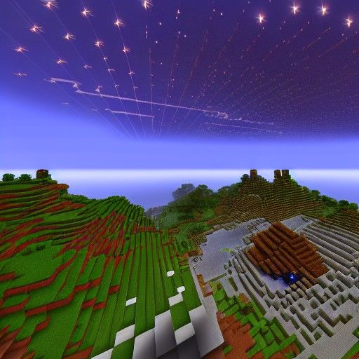 minecraft galaxy - AI Generated Artwork - NightCafe Creator
