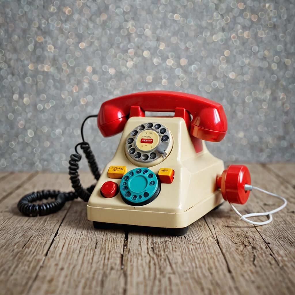 Chatter Telephone Toy Fisher Price 1961 - AI Generated Artwork ...