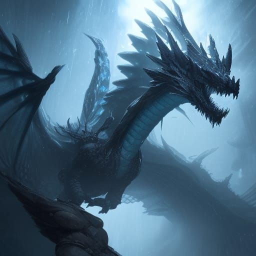 Frost Dragon - AI Generated Artwork - NightCafe Creator
