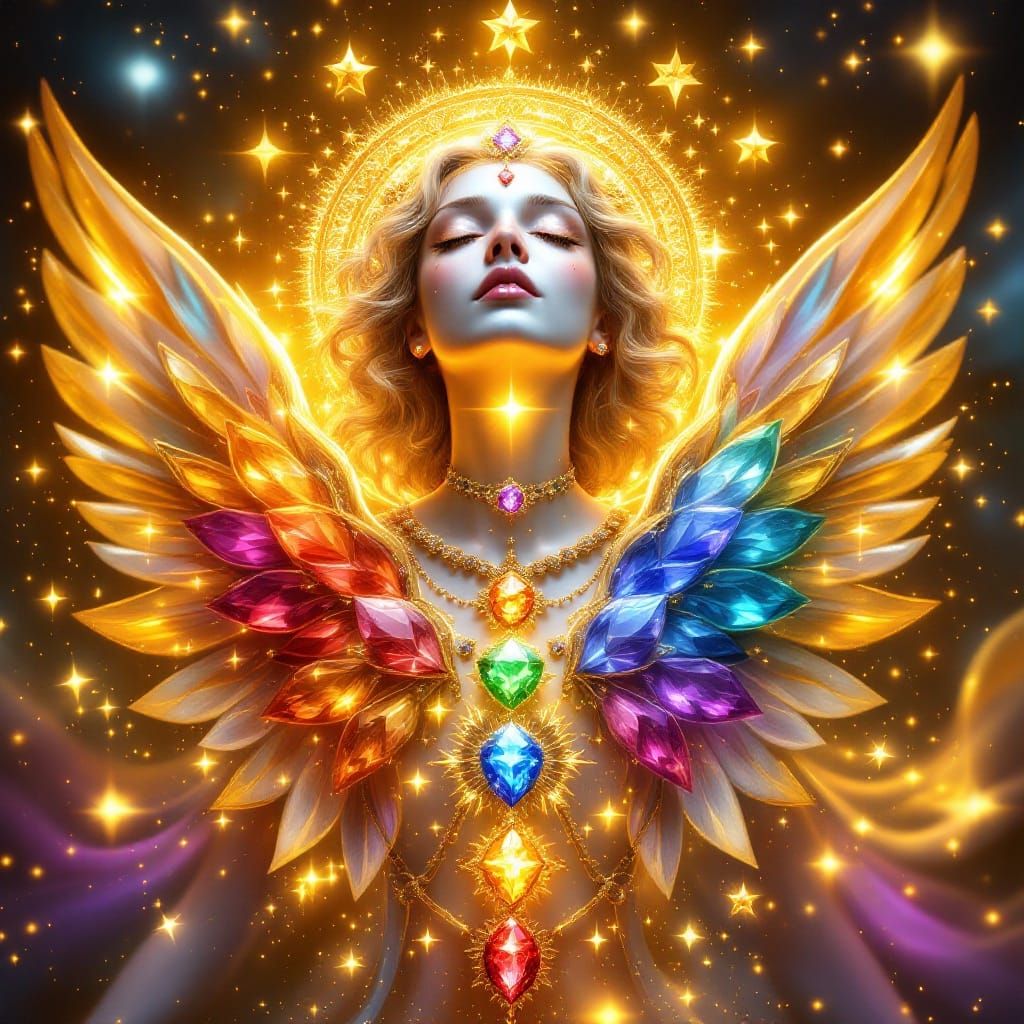 A shining jewel-angel - Golden Angel in Celestial Splendor