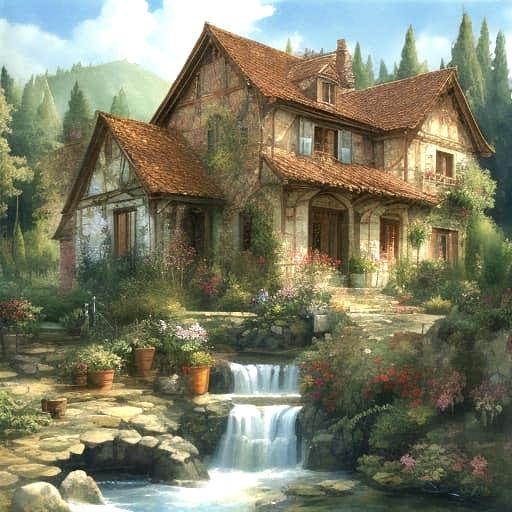 Watercolor Fairy Masterpiece in Whimsical Detail - AI Art