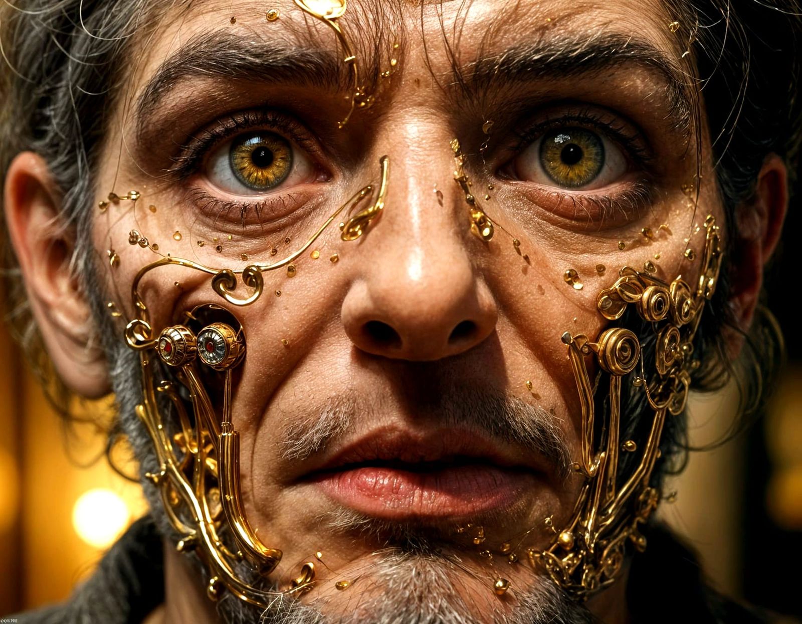 Epic Cinematic Portrait of Decaying Human Face in ... - AI Art