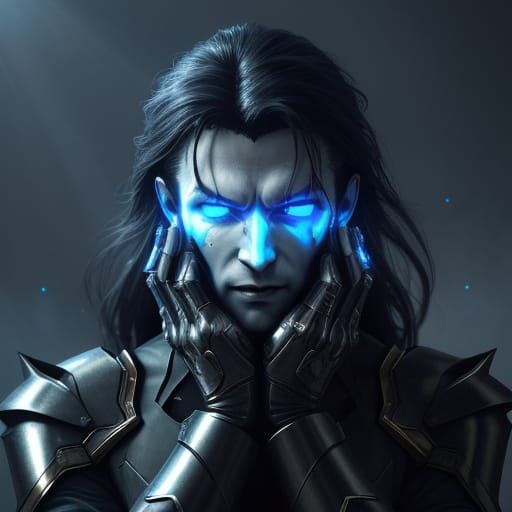 Mech Vampire Blinded by Divine Light, Tormented by... - AI Art