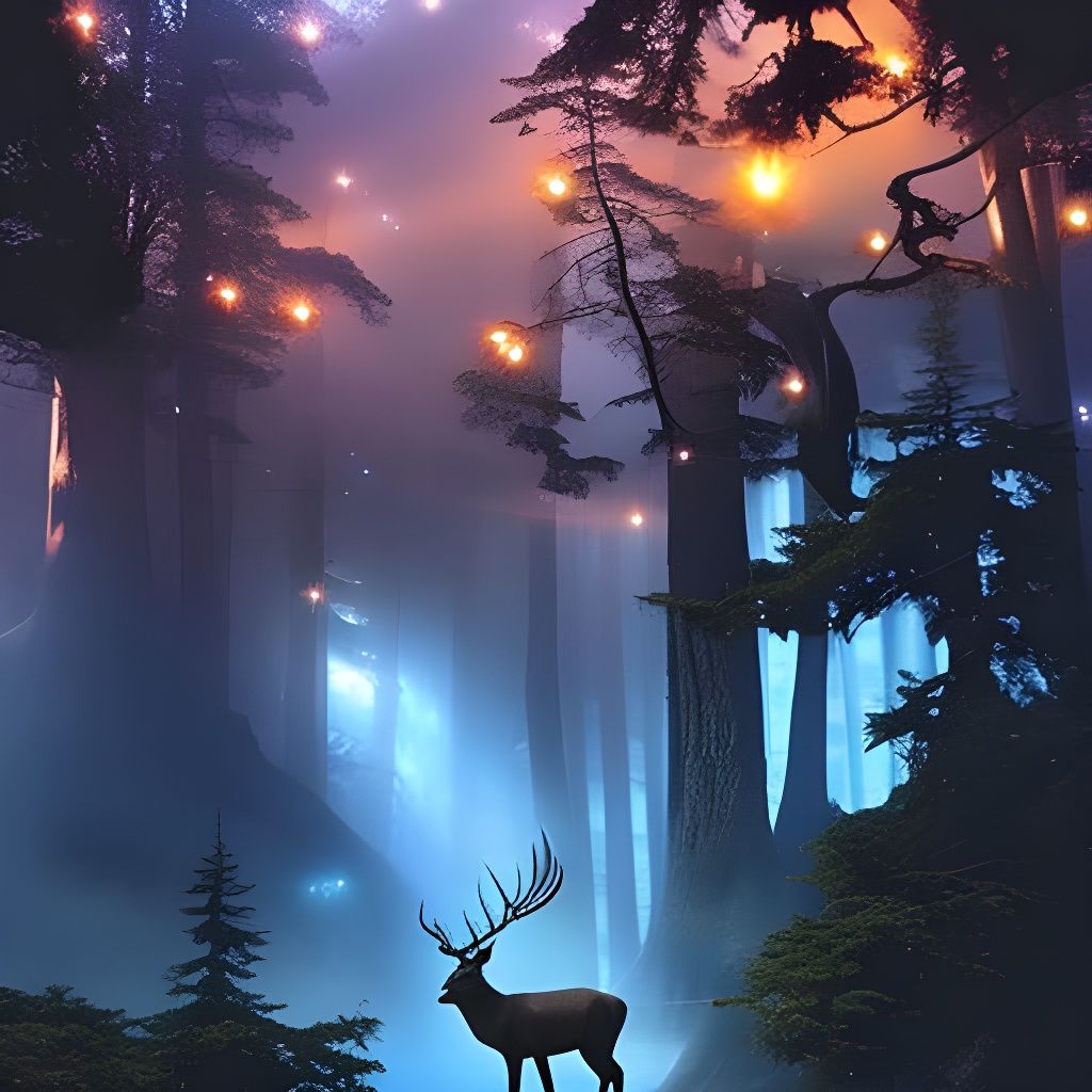 Magic forest - AI Generated Artwork - NightCafe Creator