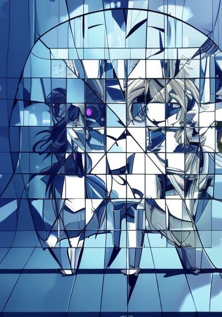 The World Ends With You, symmetrical, mirrors, mirror world, mirroring ...