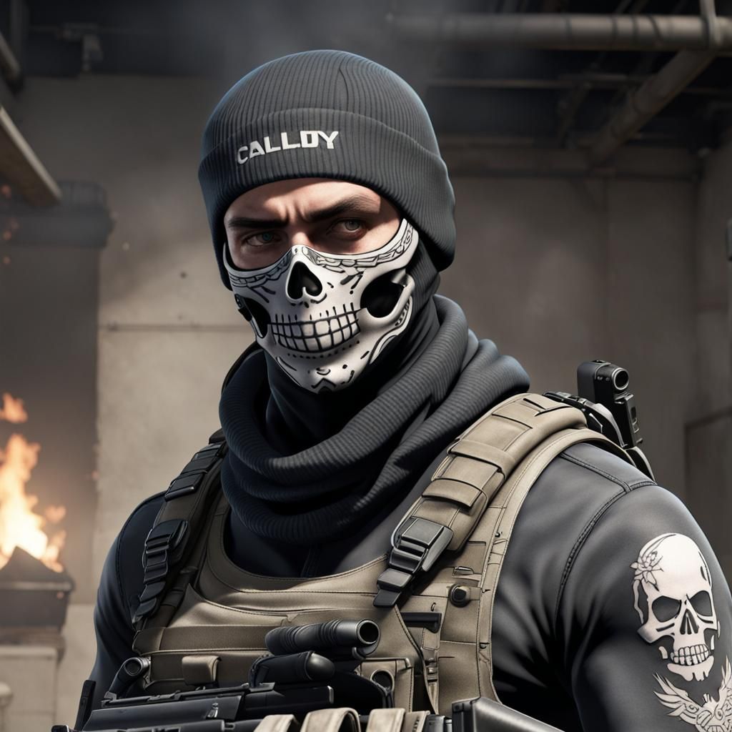 Simon "Ghost" Riley (Call of Duty Modern Warfare) - AI Generated ...