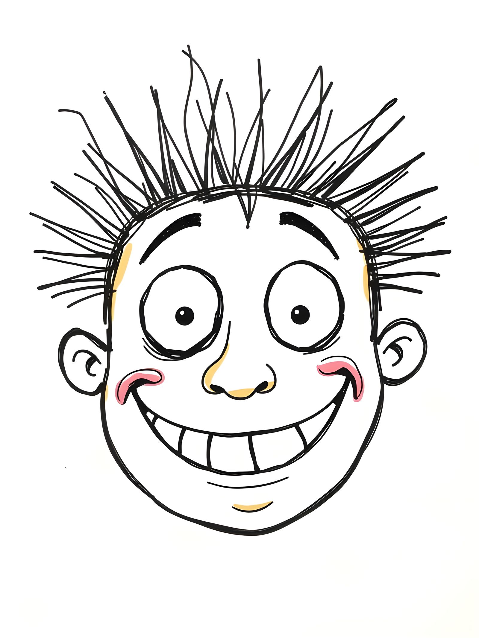 Quirky Cartoon Character with Oversized Eyes and G... - AI Art