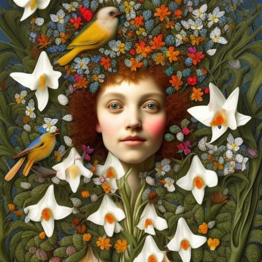 The face of Spring - AI Generated Artwork - NightCafe Creator