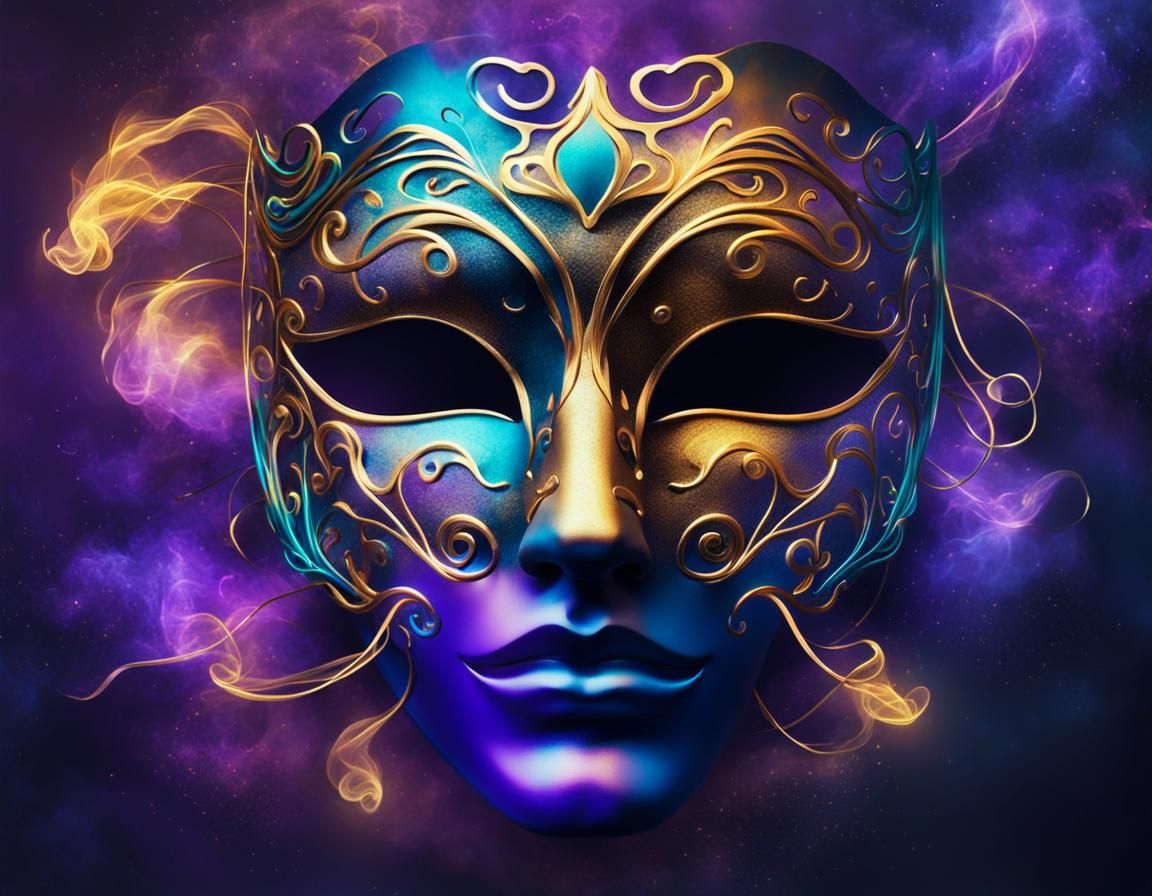 Pearlescent Masquerade Mask - AI Generated Artwork - NightCafe Creator