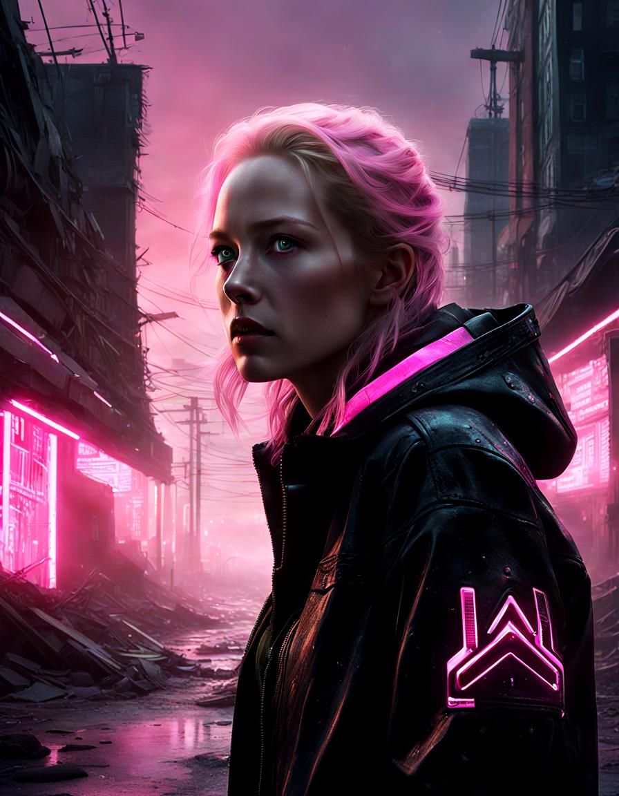 Pink Post-Apocalypse - AI Generated Artwork - NightCafe Creator