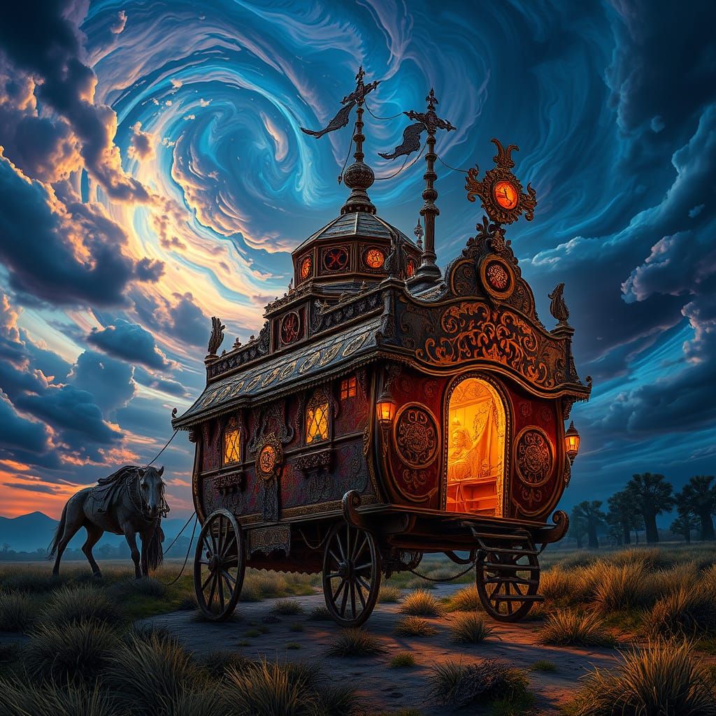 The Gypsy Caravan - Mystical Gypsy Caravan in Whimsical Fant...