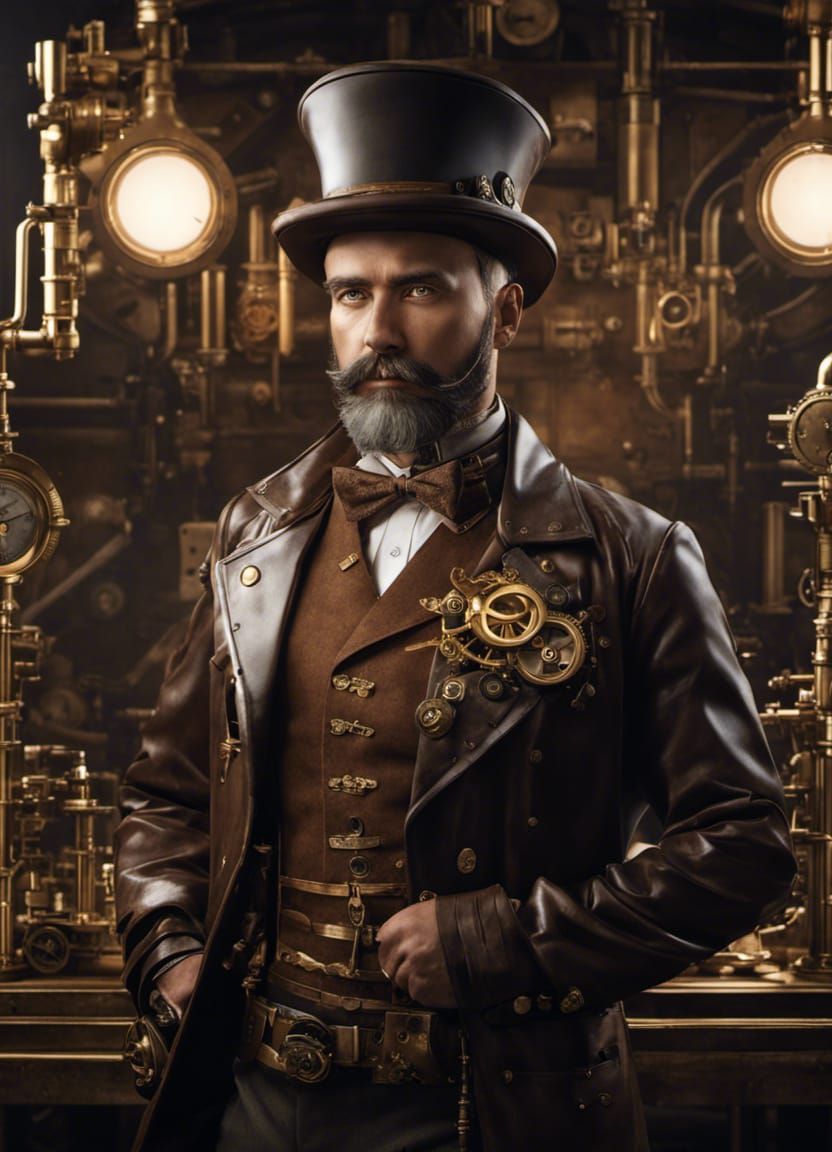 steampunk inventor - AI Generated Artwork - NightCafe Creator