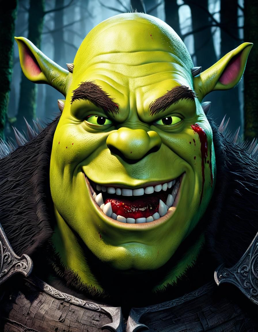 Evil Shrek - AI Generated Artwork - NightCafe Creator
