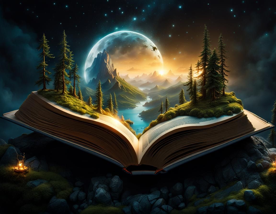 Fantasy book - AI Generated Artwork - NightCafe Creator