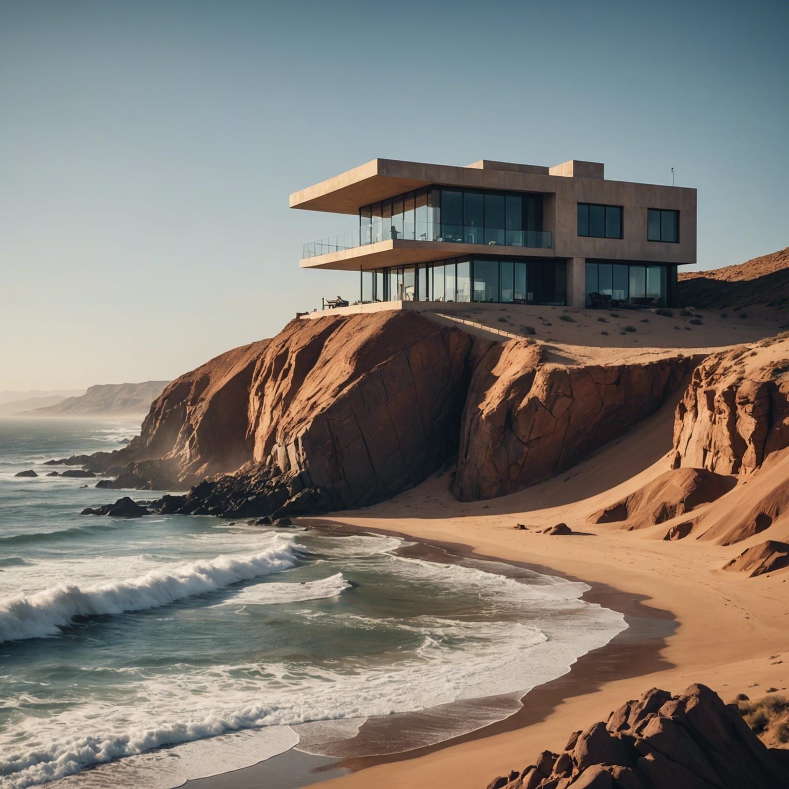 A stunning scene of an incredible impossible architecturally designed ...