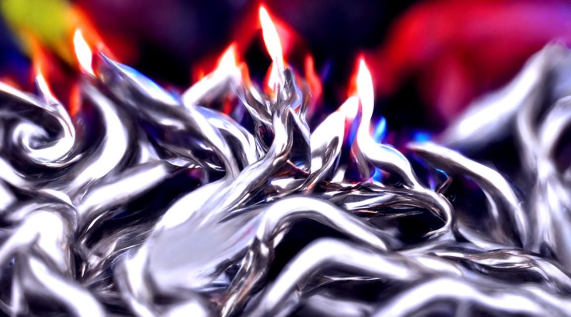 Silver Flames - AI Generated Artwork - NightCafe Creator