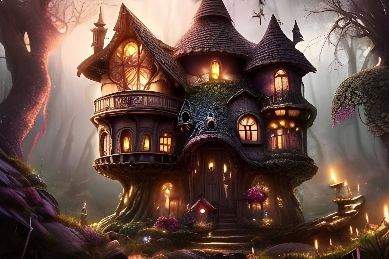 Fairytale @Shooflower haunted house - AI Generated Artwork - NightCafe ...