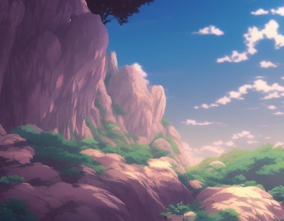 high caves Studio Ghibli, Anime Key Visual, by Makoto Shinkai, Deep ...