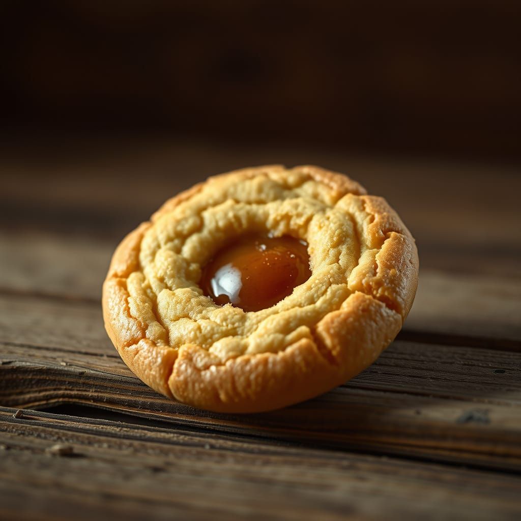 make a dalgona cookie - Golden Dalgona Cookie in Warm, Cine...