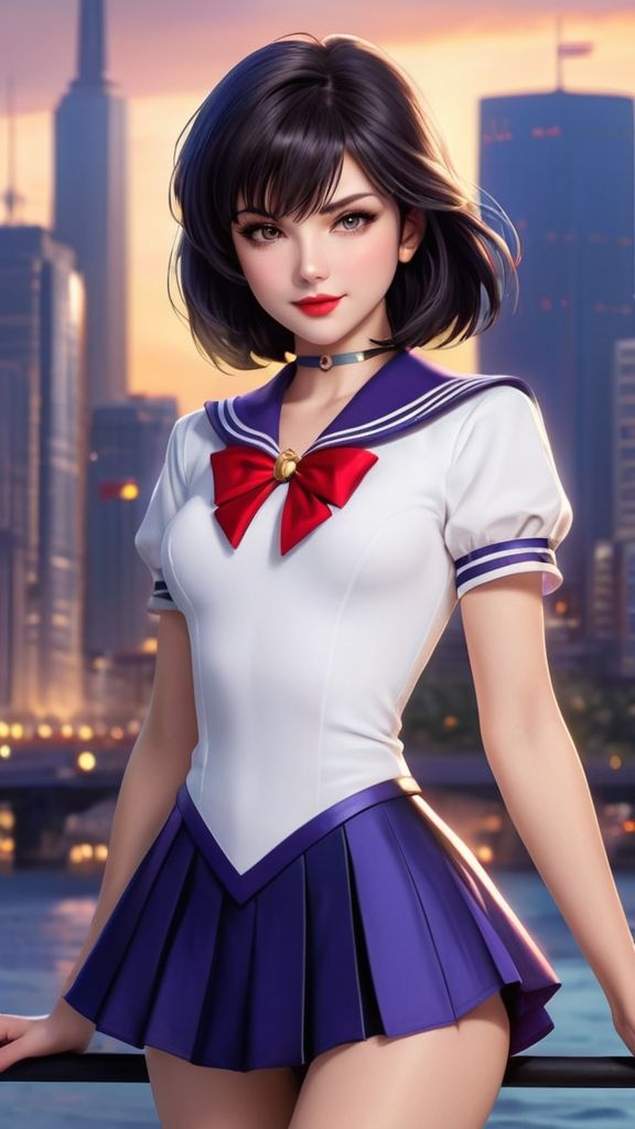 Sailor Saturn - AI Generated Artwork - NightCafe Creator