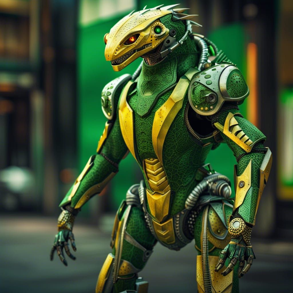 Lizard Robot - AI Generated Artwork - NightCafe Creator